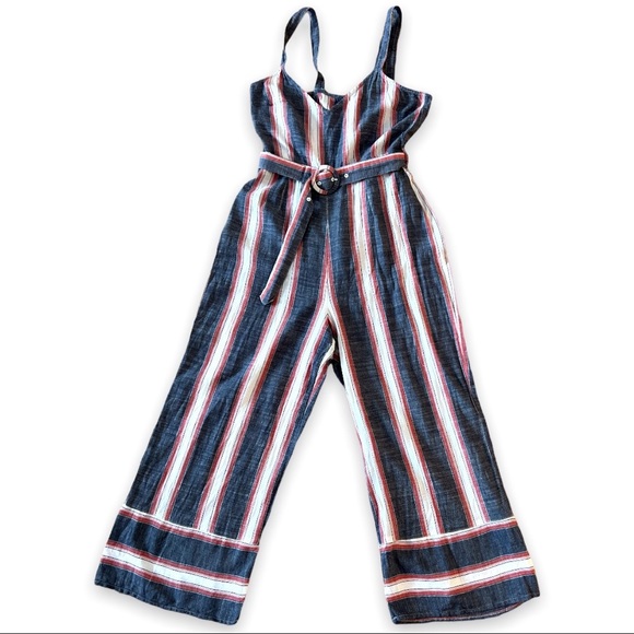 Dizzire | Pants & Jumpsuits | Cotton Vertical Striped Red Blue White ...